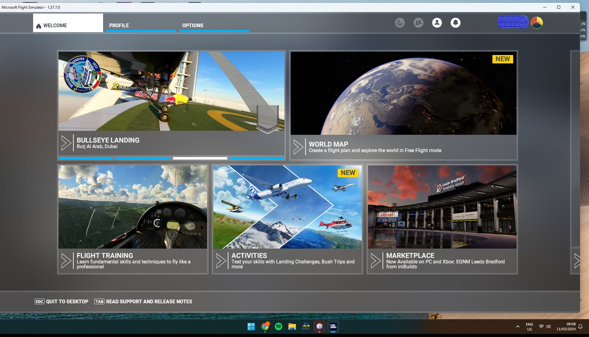 Cant move MSFS window - User Interface & Activities - Microsoft Flight ...