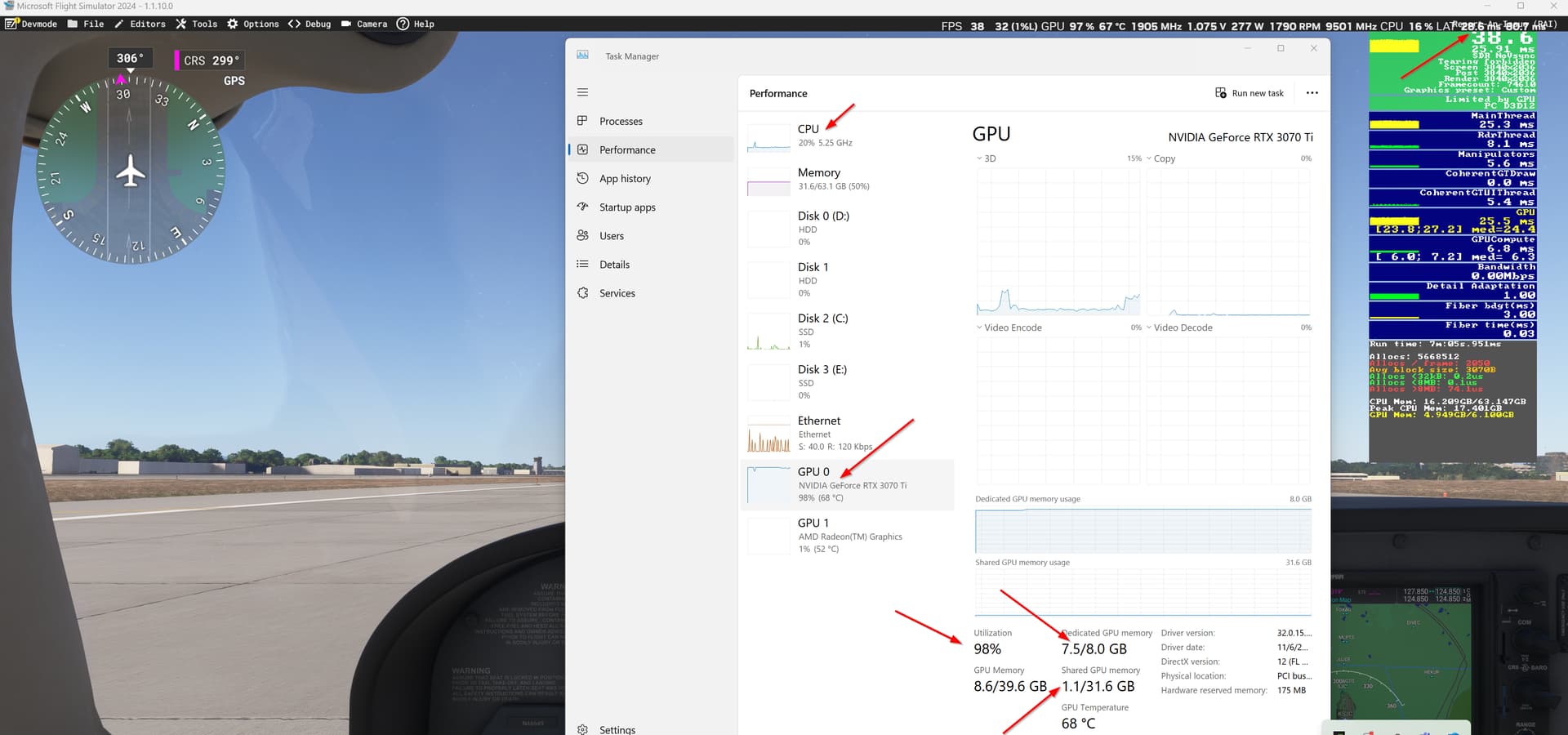 FPS performance - VRAM bug? - #340 by A68yoSniper - Install, Performance & Graphics - Microsoft ...