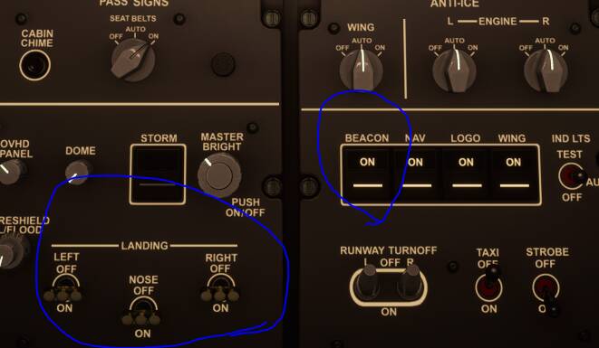 Landing & Beacon Lights Issue (787HD) - Aircraft & Systems - Microsoft ...