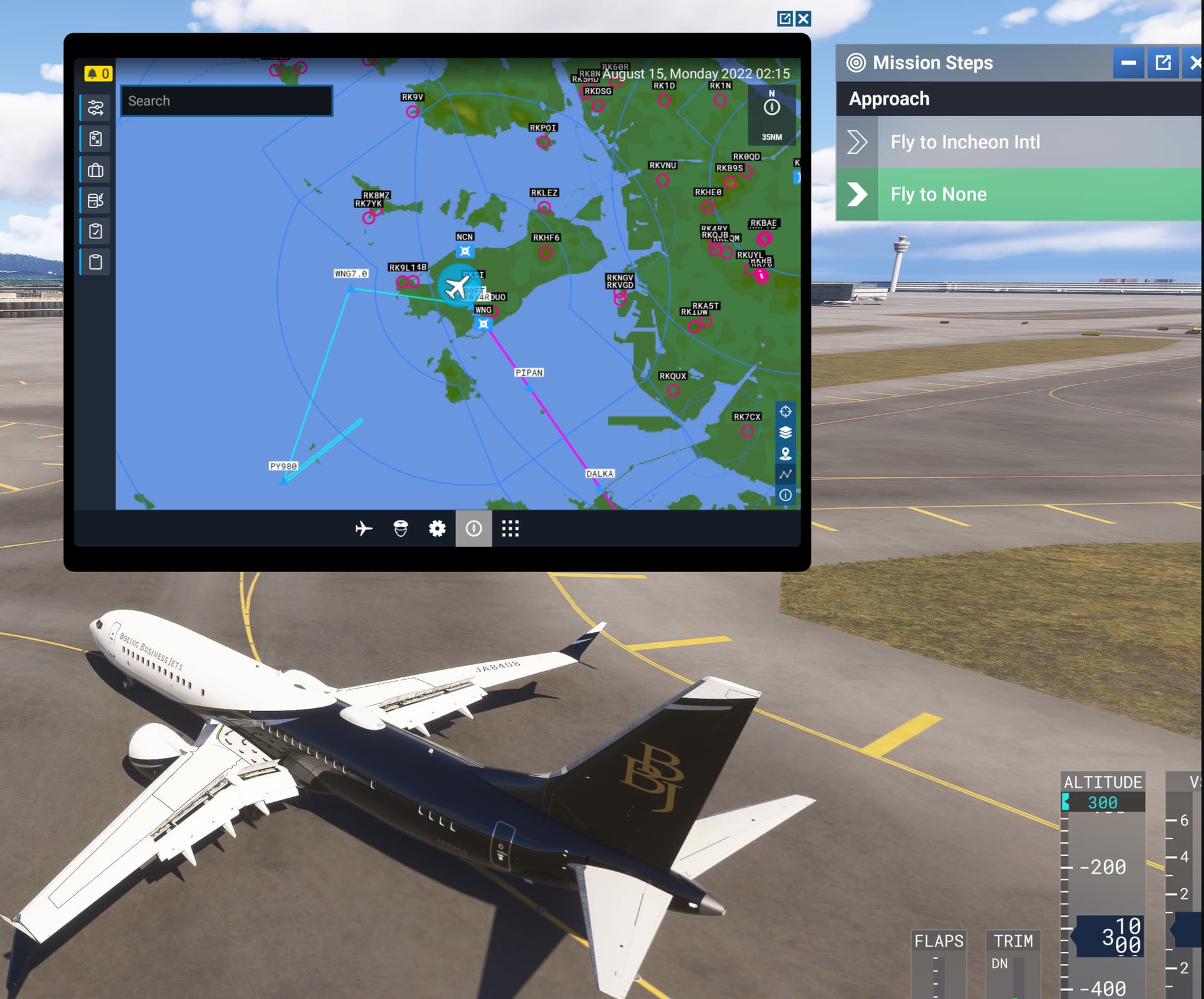 Fly to Incheon Intl special mission on 737 max is broken - User Interface & Activities ...