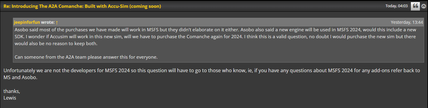 A2A Comanche 250 is on its way! (Released! July 2023) - #240 by ...