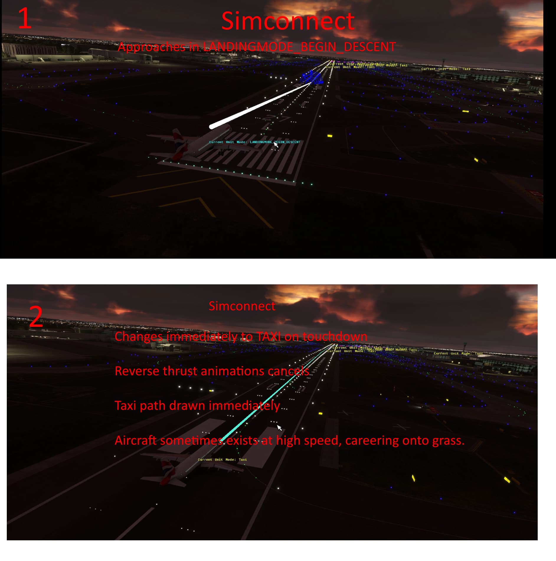 Erratic Simconnect Ai Behaviour After Landing Atc Traffic And Navaids Microsoft Flight 