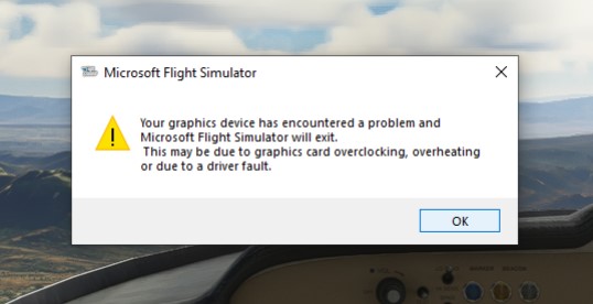 CDT every time I use MSFS - Crashes (CTDs) - Microsoft Flight Simulator ...