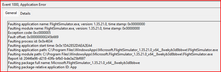 CTD's with Exception code: 0xc0000005 Fault offset: 0x000000000258a8a9 ...