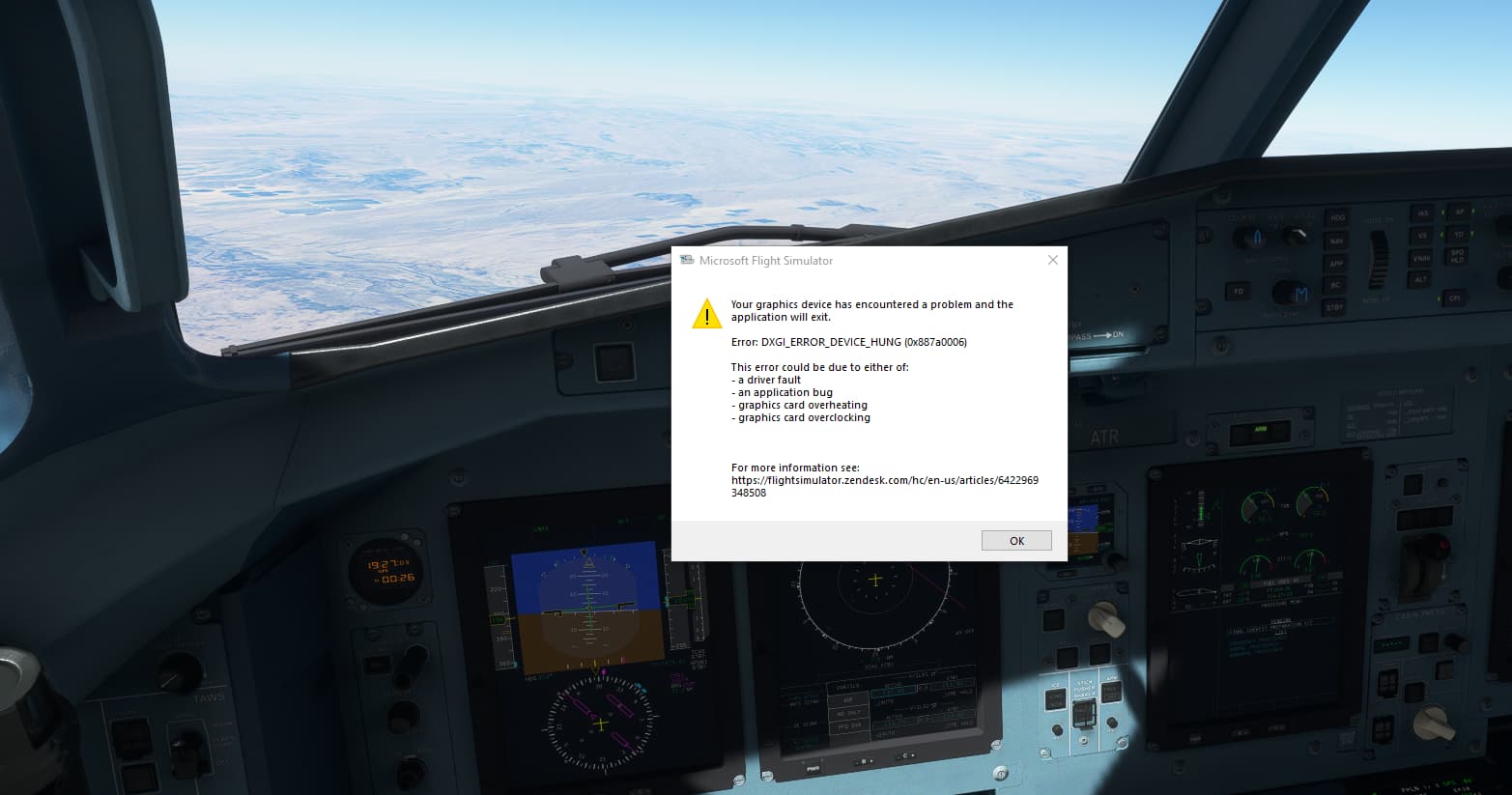 Warning: Your graphics device has encountered a problem - Install, Performance & Graphics ...