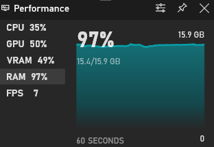 Average FPS 5-10 (RAM usage 90+%) - Install, Performance & Graphics - Microsoft Flight Simulator ...