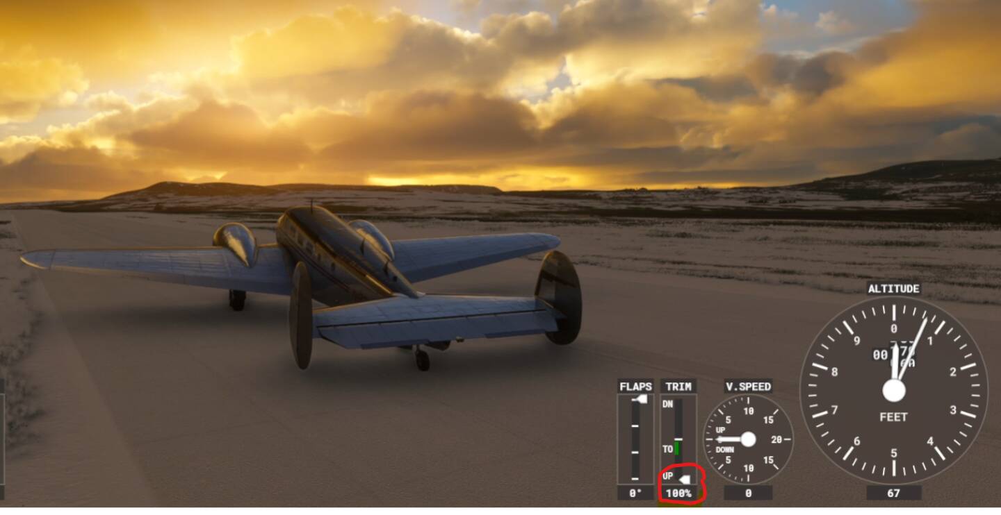 Beechcraft Model 18 : issue with Pitch/Trim compensator - Aircraft ...