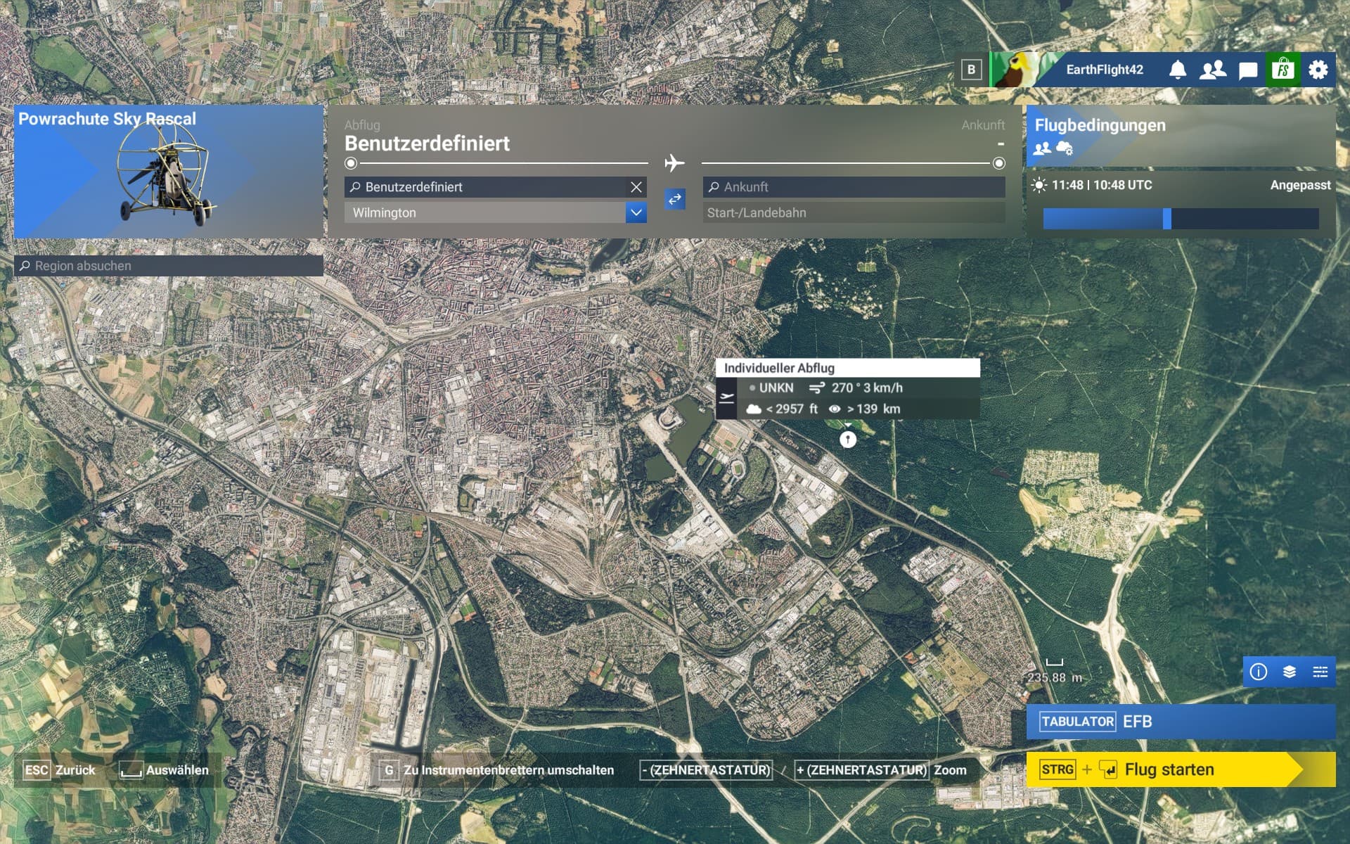 Free flight starts with wrong aircraft after doing discovery mission ...