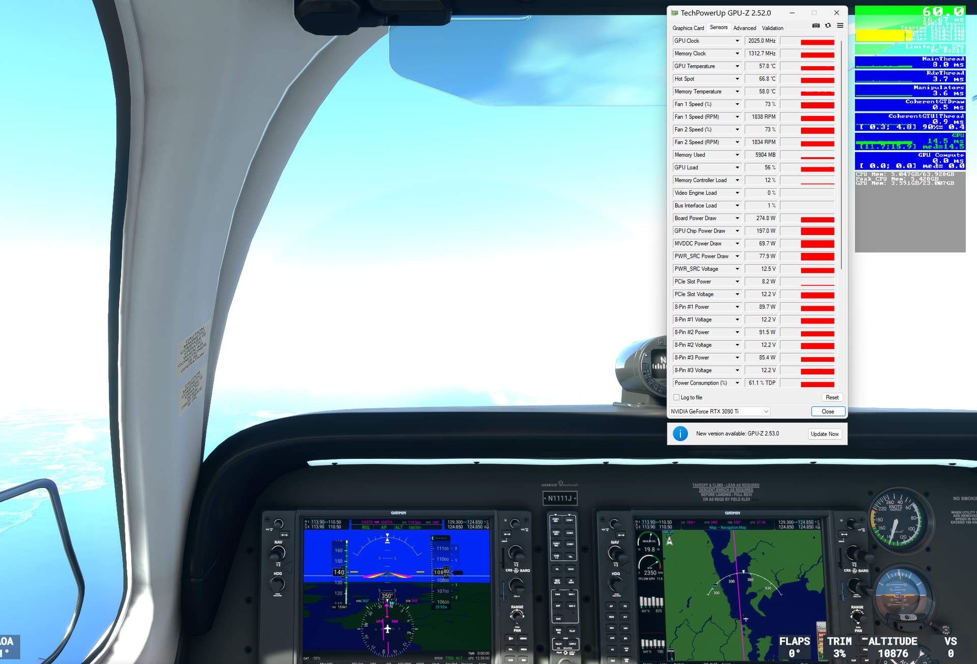 Why is my GPU so BUSY when just setting at this MENU? - Tech Talk - Microsoft Flight Simulator ...