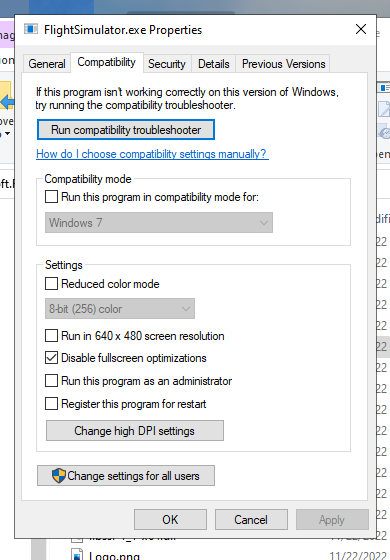 Disable Full screen optimizations - Hardware & Peripherals - Microsoft ...