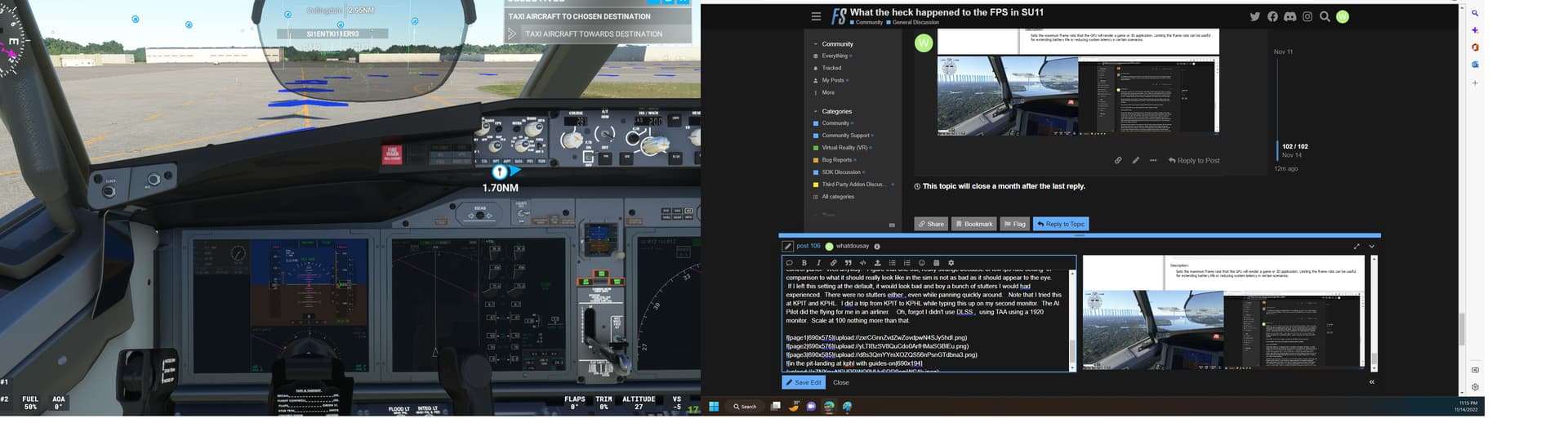 What the heck happened to the FPS in SU11 - Tech Support - Microsoft Flight Simulator Forums