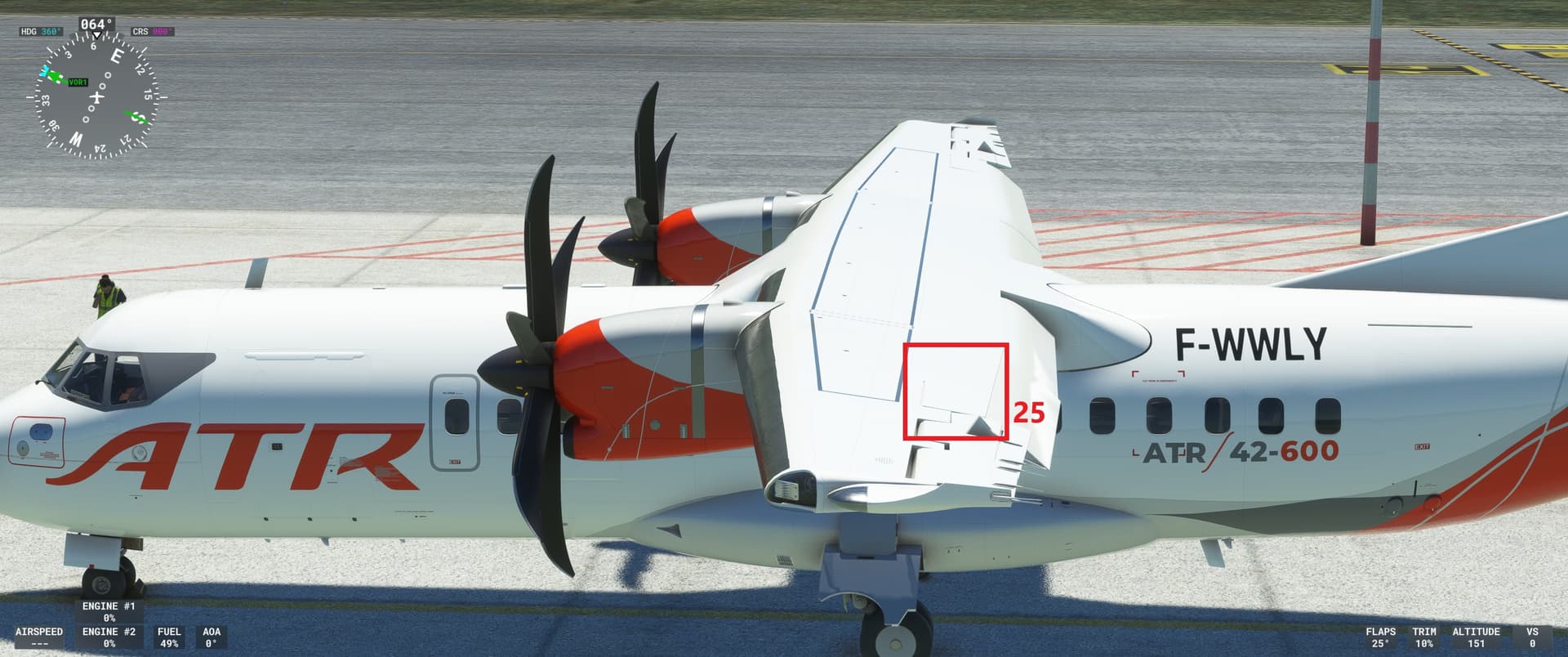 ATR 42 the 35 degree flaps - Aircraft & Systems - Microsoft Flight ...