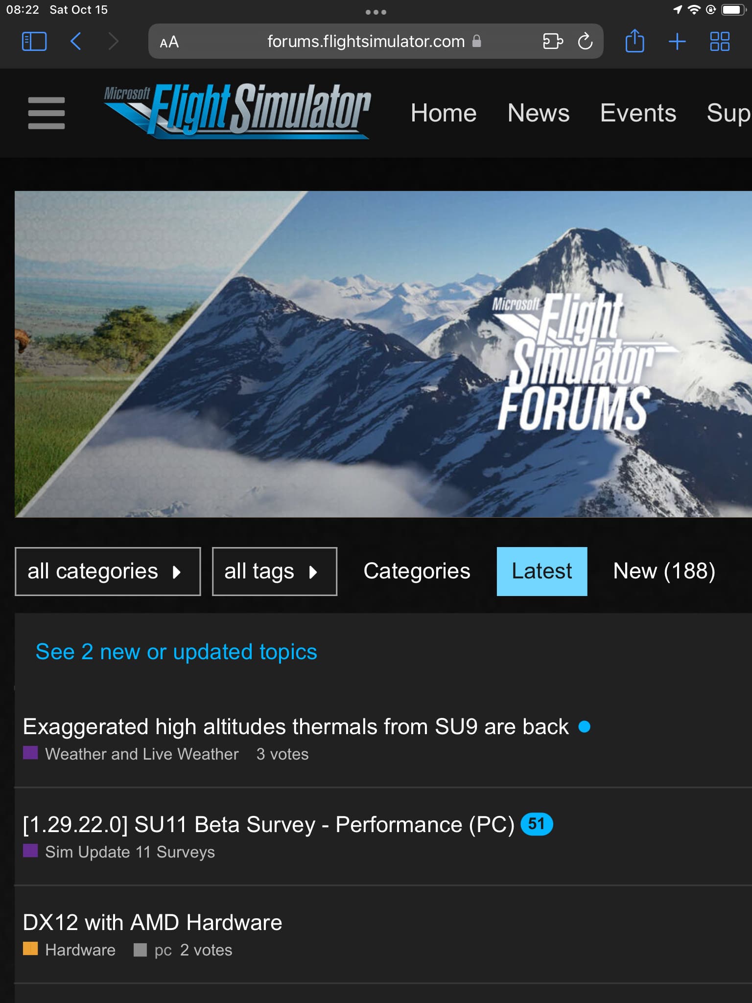Forum iPad OS Formatting Issue - General Discussion - Microsoft Flight ...