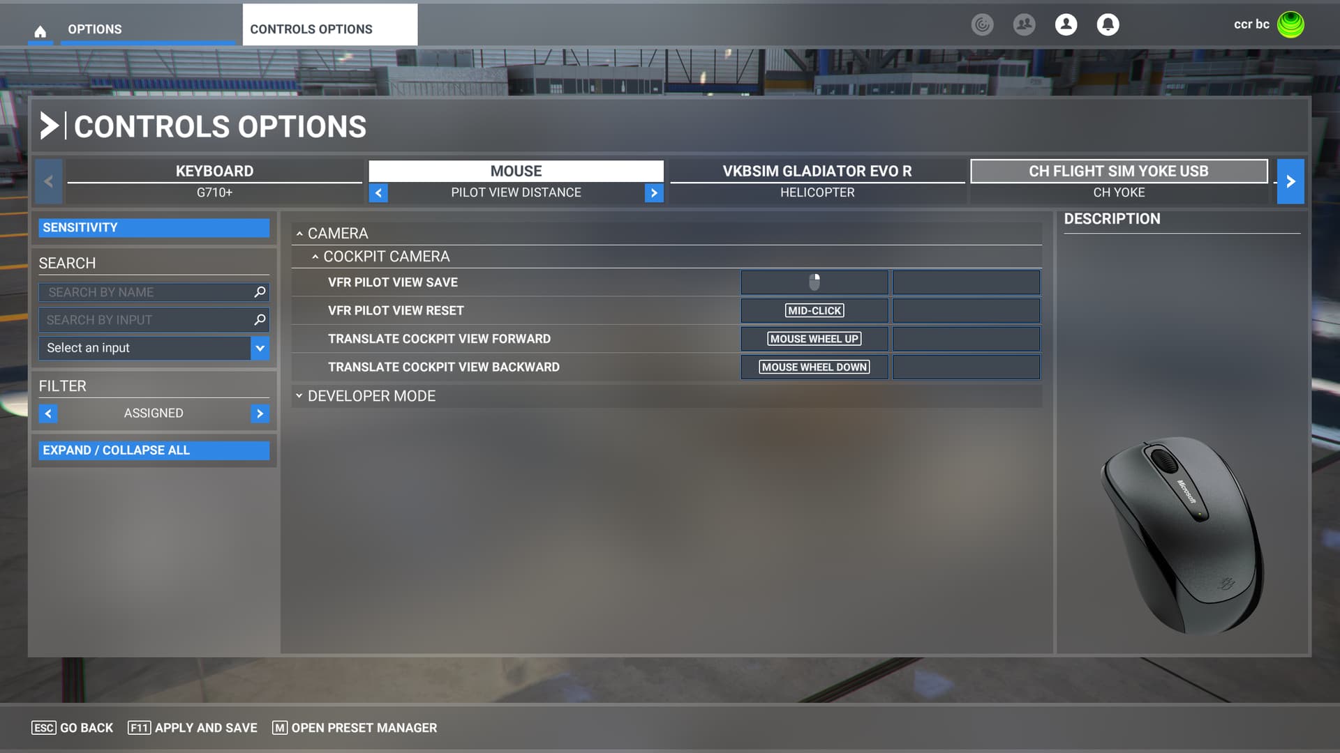 How to change the default cockpit view of each plane separately? - User ...