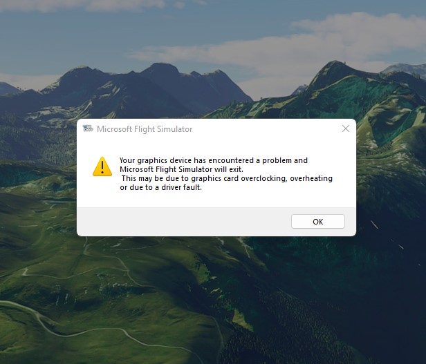 Warning: Your graphics device has encountered a problem - Page 66 - Install, Performance ...