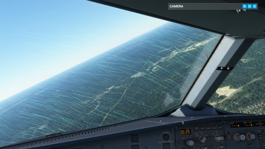 Blue lines in the sky - Miscellaneous - Microsoft Flight Simulator Forums