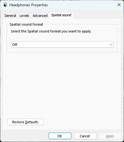 Help! Active Spatial Sound is always active even when disabled with VR ...