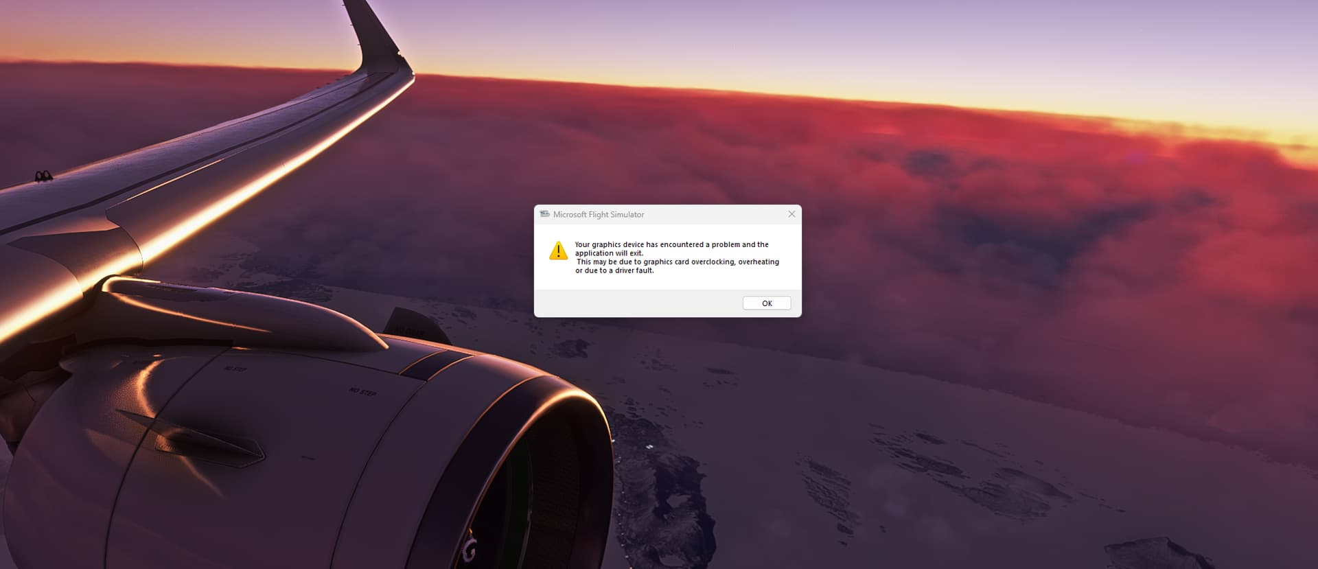 Warning: Your graphics device has encountered a problem - Install, Performance & Graphics ...