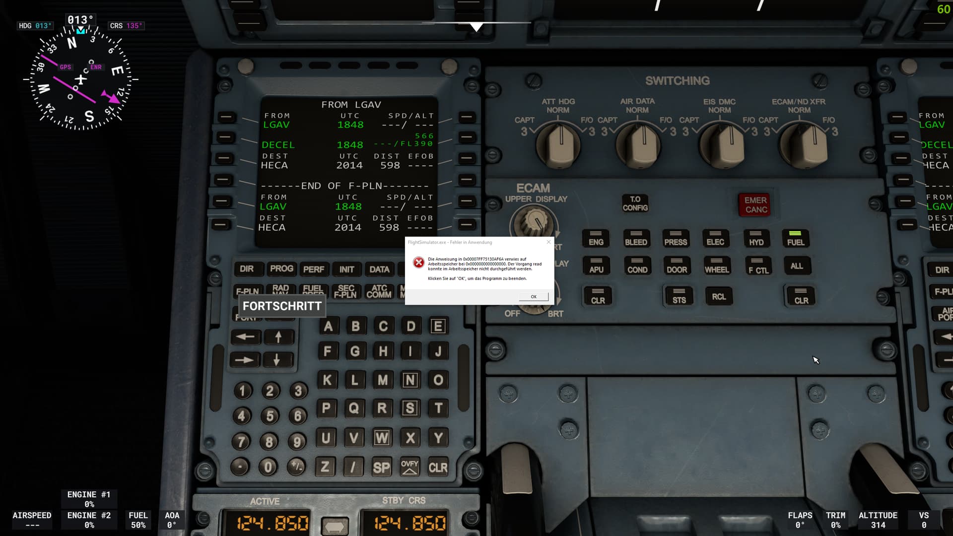 MSFS Application Error - memory could not be read - Page 42 - Resolved - Microsoft Flight ...