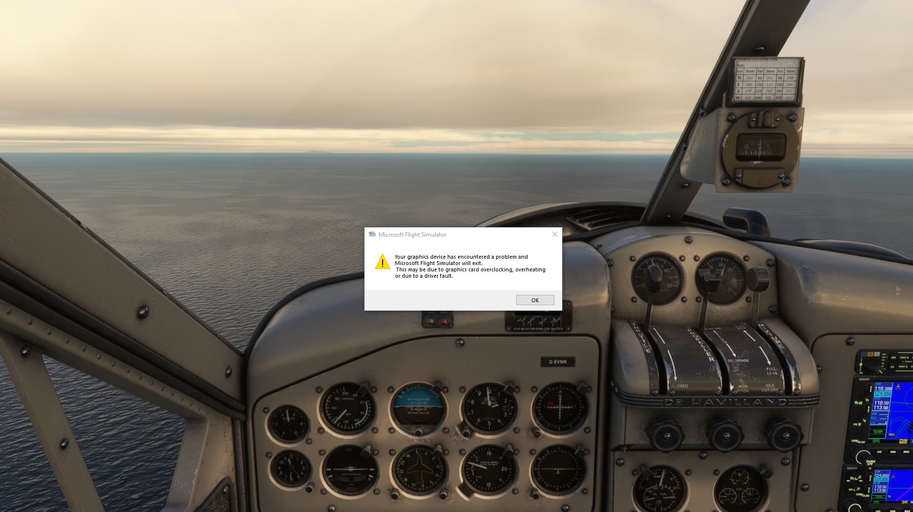 Warning: Your graphics device has encountered a problem - Install, Performance & Graphics ...