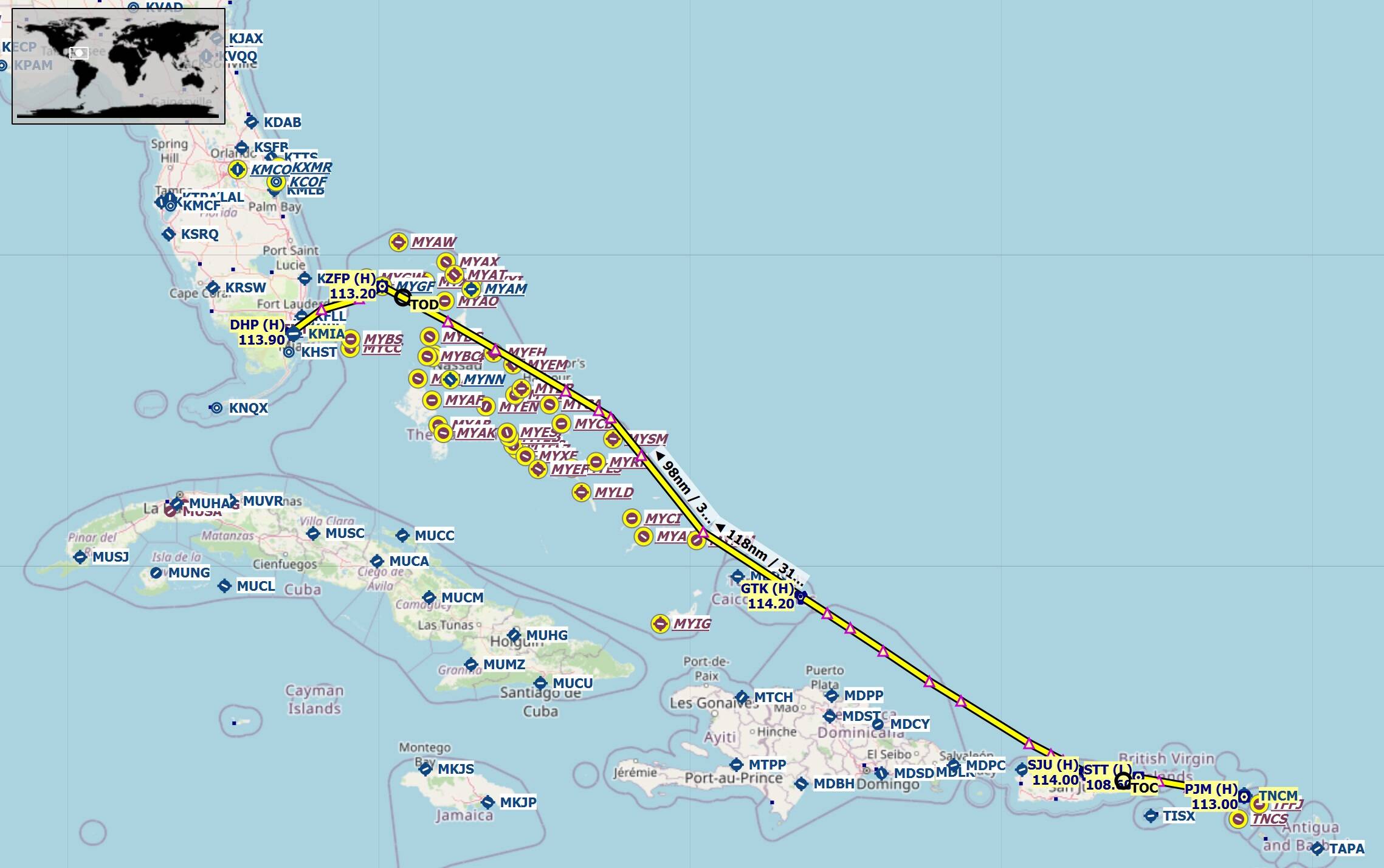 Aussie Group Flights Team: CJ4 World Tour - TNCM to KMIA - Community ...
