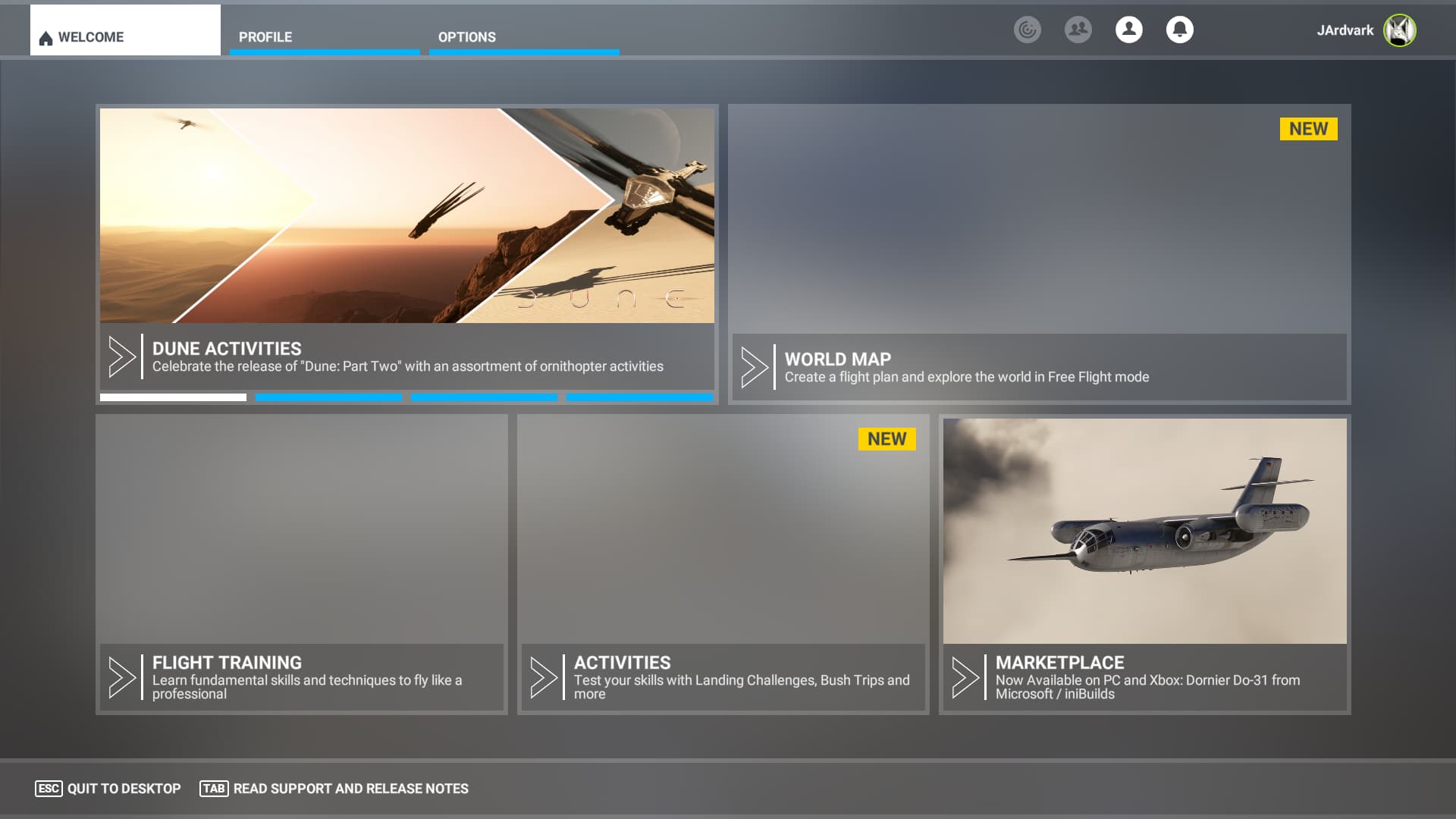 Options menu disappeared - Install, Performance & Graphics - Microsoft Flight Simulator Forums