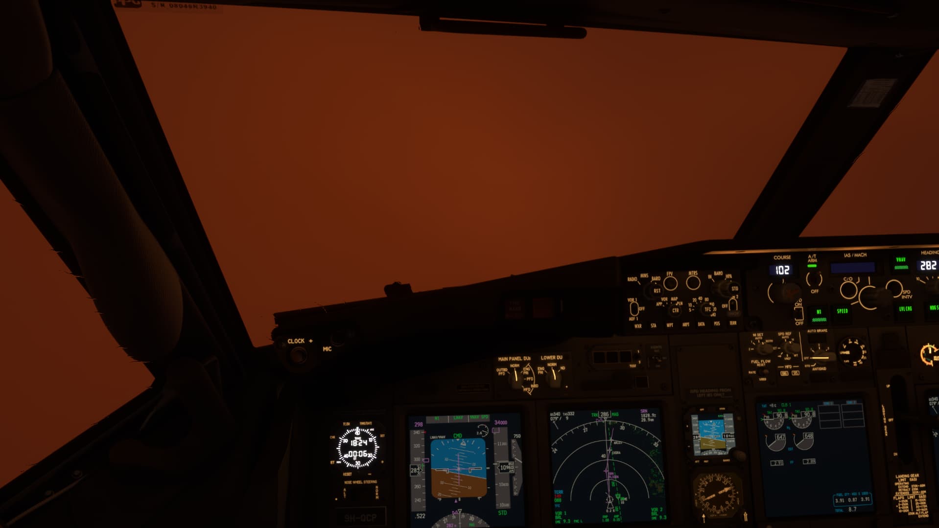 Please tone down the red in every sunset or sunrise with clouds ...