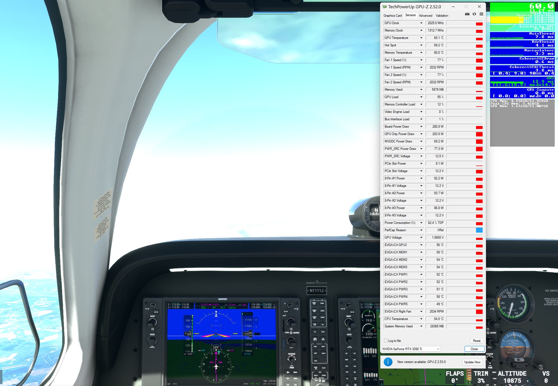 Why is my GPU so BUSY when just setting at this MENU? - Tech Talk - Microsoft Flight Simulator ...
