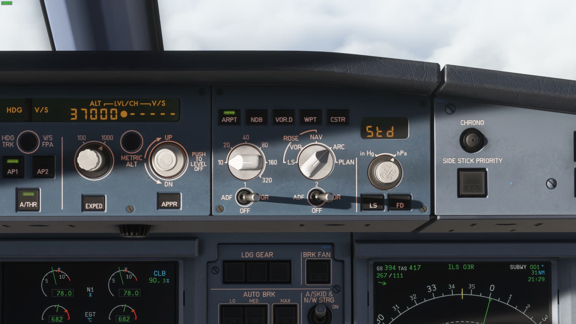 A320Neo V2 (2024) cockpit knobs don't cast shadows - Aircraft & Systems ...