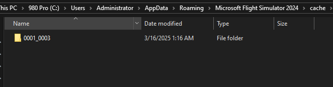 Rolling cache not working - User Interface & Activities - Microsoft Flight Simulator Forums