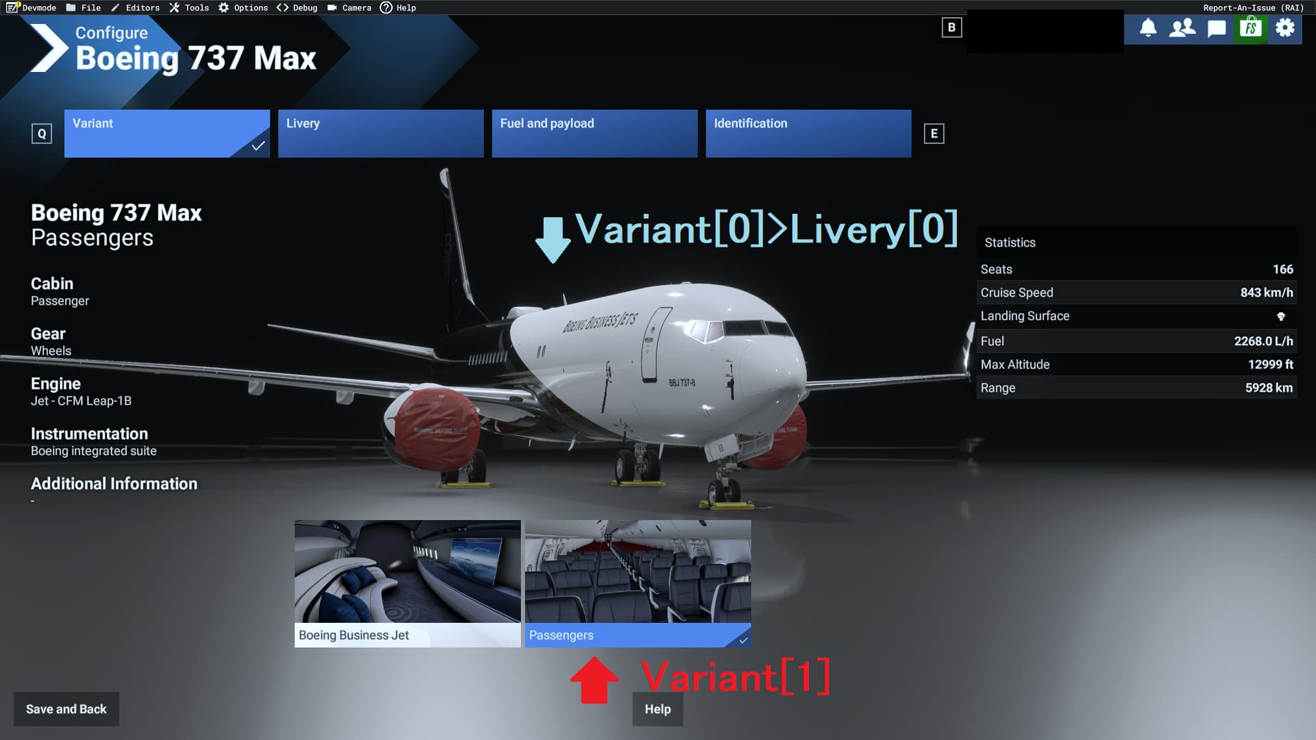 MSFS selects Variant[0] regardless of actual livery type after restart ...