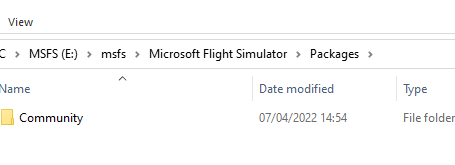 Community folder changed? - Hardware & Peripherals - Microsoft Flight ...