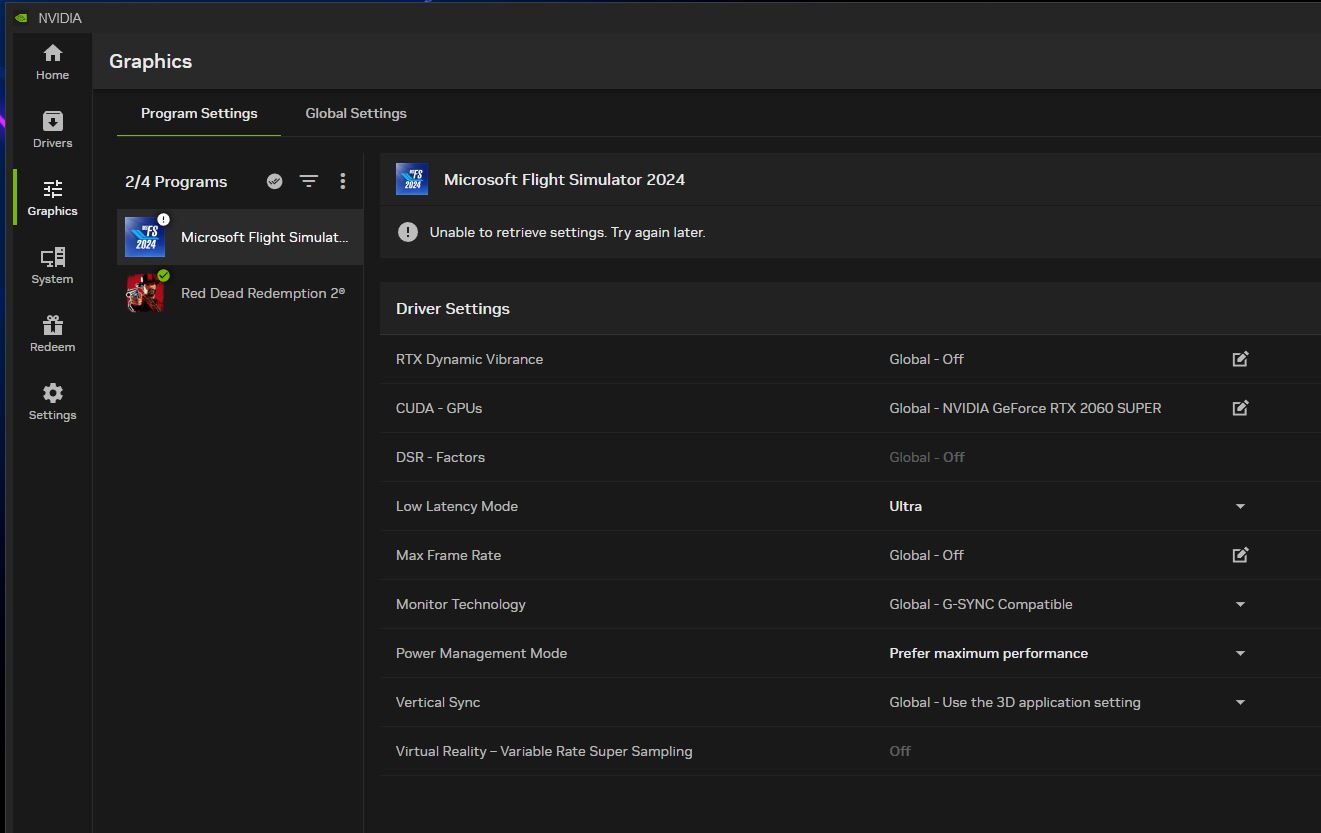 Nvidia app does not recognize MSFS 2024 install - Page 4 - Hardware & Peripherals - Microsoft ...