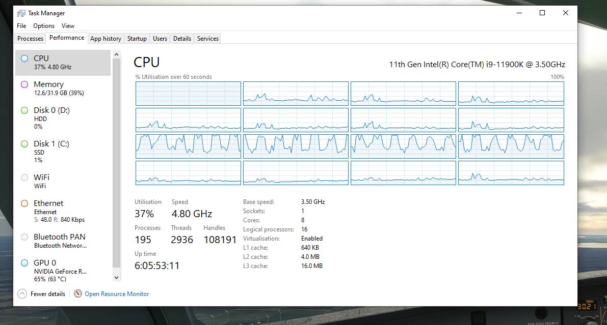Low CPU usage/Low GPU usage extremely low frames - Install, Performance & Graphics - Microsoft ...