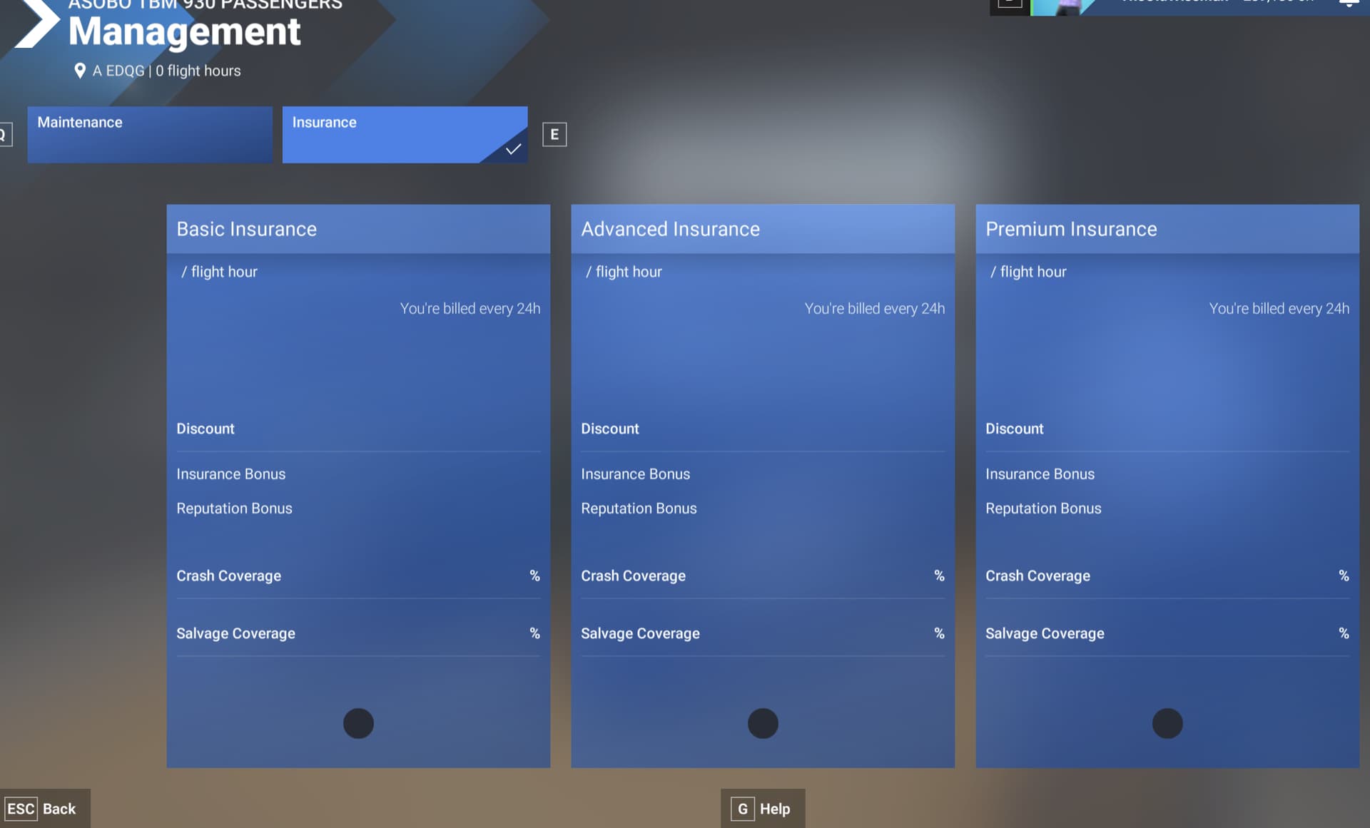TBM no longer usable for VIP Charter in Career Mode - User Interface ...