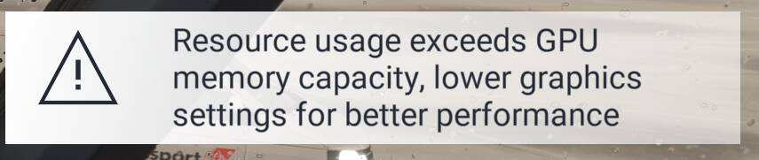 Resource Usage Exceeds GPU Capacity message - Beta Discussion - Microsoft Flight Simulator Forums
