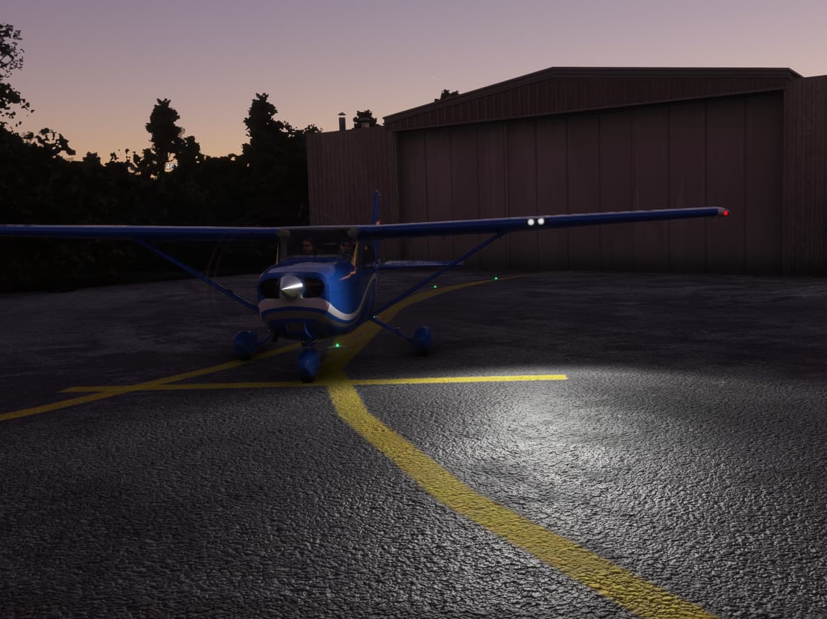 C172 G1000 Livery 01 :Landing/taxi light disappears when zooming or ...