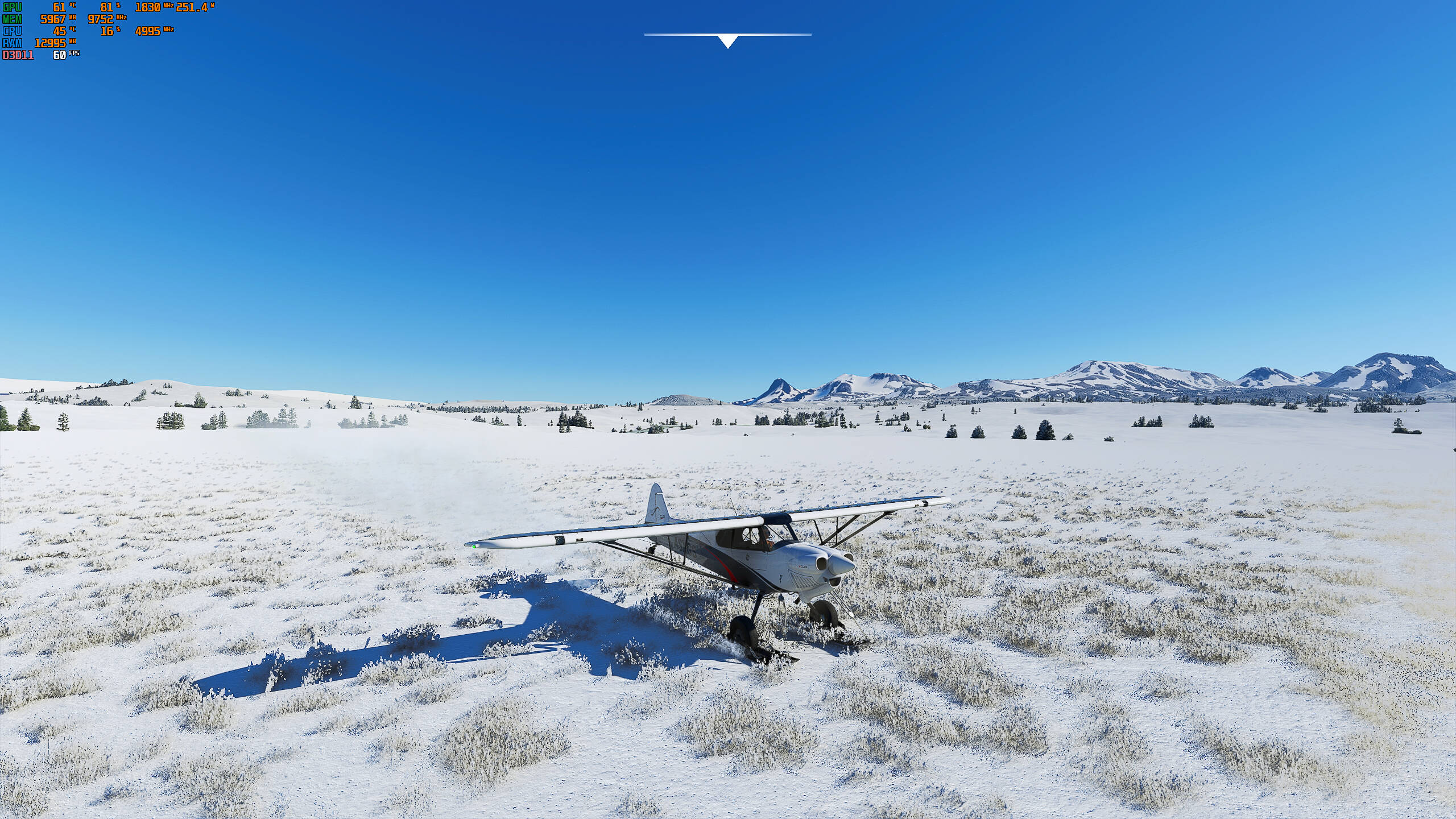 Cannot see snow spray on ski plane - where should I try? - General ...
