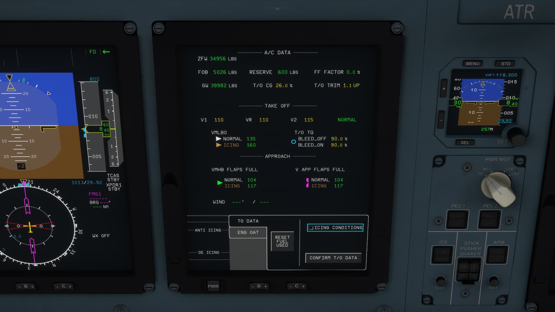 ATR Reserve Fuel Entered in FMC Not Reflected Accurately on A/C Data ...