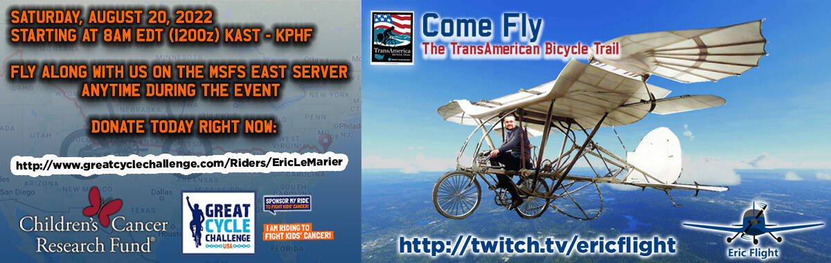 Eric Flight Come Fly The TransAmerican Bicycle Trail Marathon ...