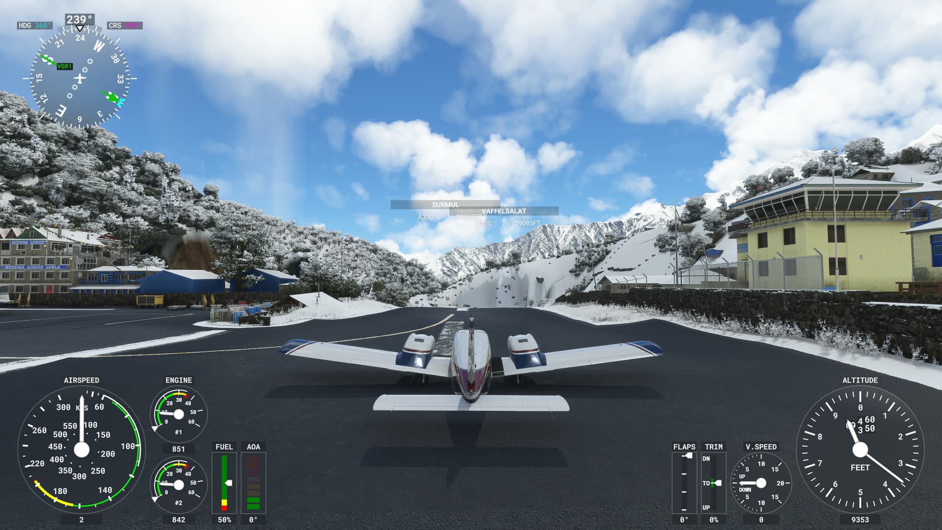 VNLK - Lukla, New mountain at the end of the runway - World Discovery ...