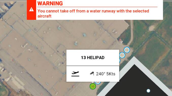 You cannot take off from a water runway with the selected aircaft - SDK - Microsoft Flight ...