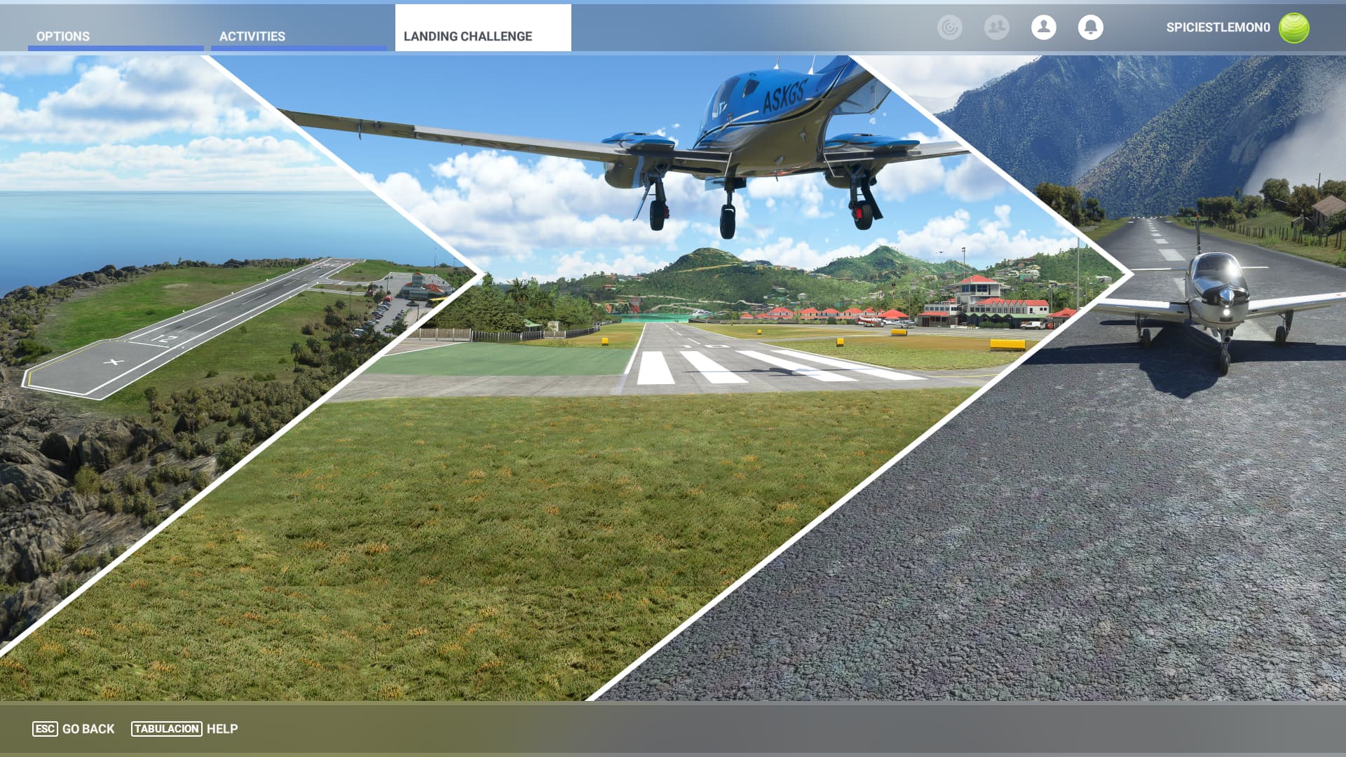 Activities: Not Displaying Sceneries/Challenges - User Interface & Activities - Microsoft Flight ...