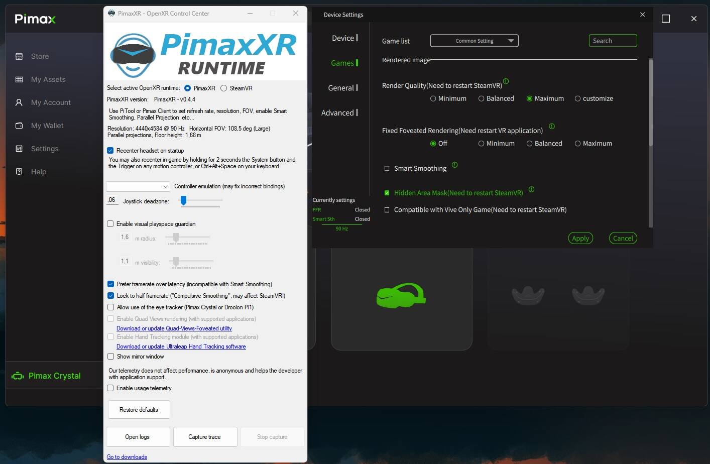 Pimax Crystal Settings Thread - Page 2 - Virtual Reality (VR) - Microsoft Flight Simulator Forums