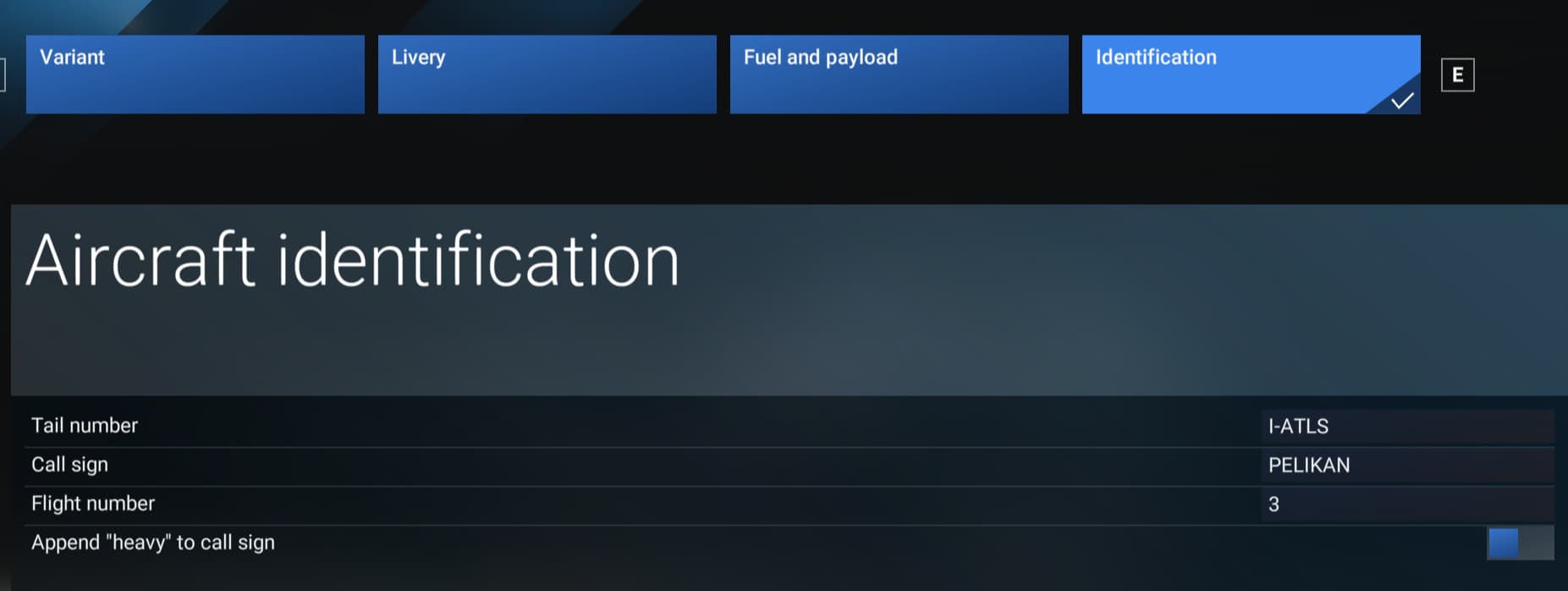 Heavy next to callsign! - User Interface & Activities - Microsoft Flight Simulator Forums