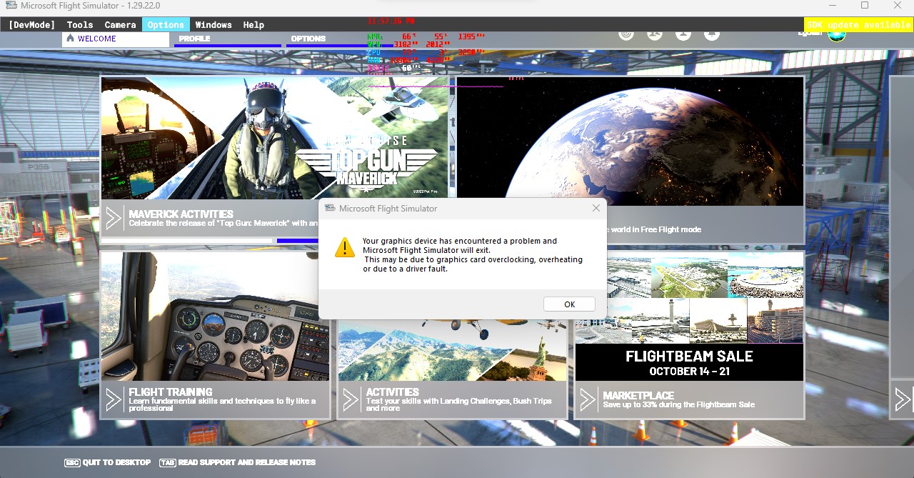 Warning: Your graphics device has encountered a problem - Page 62 - Install, Performance ...