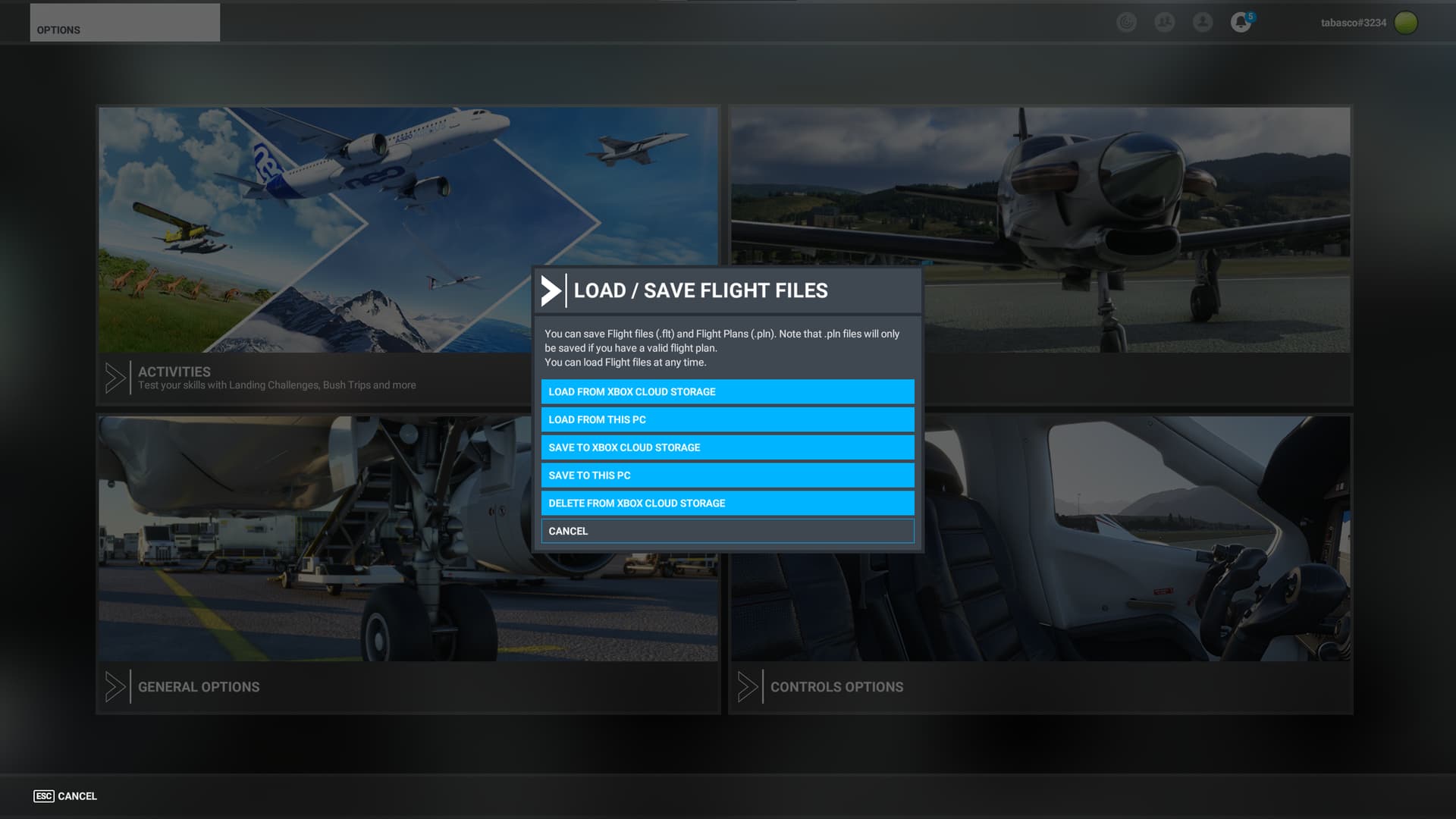 Cannot save .PLN files - User Interface & Activities - Microsoft Flight Simulator Forums