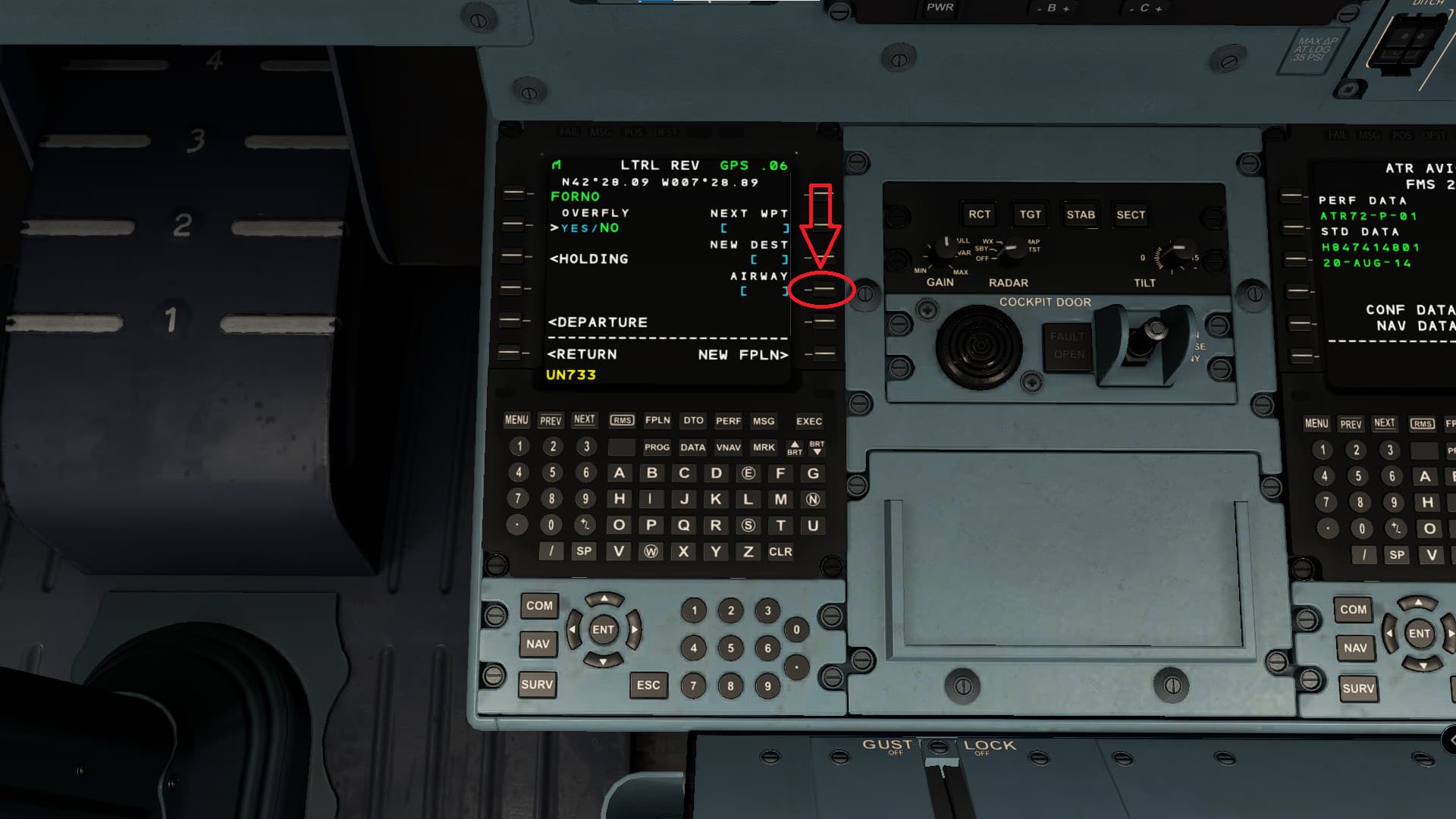 ATR - Inserting waypoint into FMS can lead to strange issue where a discontinuity is actually ...