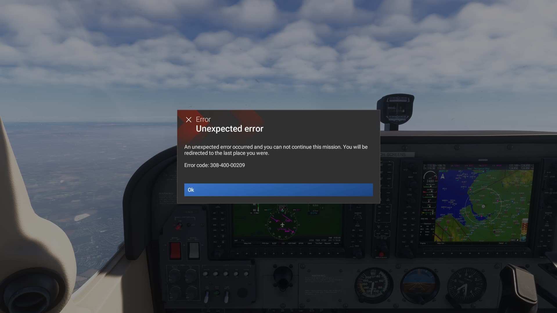 ALL Freelance Missions Crash: Error Code 308-400-00209 - Page 2 - Resolved - Microsoft Flight ...