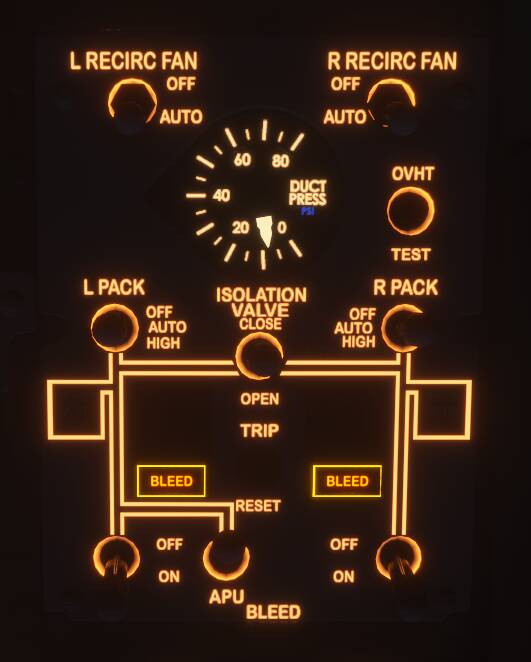 737 MAX 8 BLEED indicators 1 & 2 on at above 85% engine thrust ...